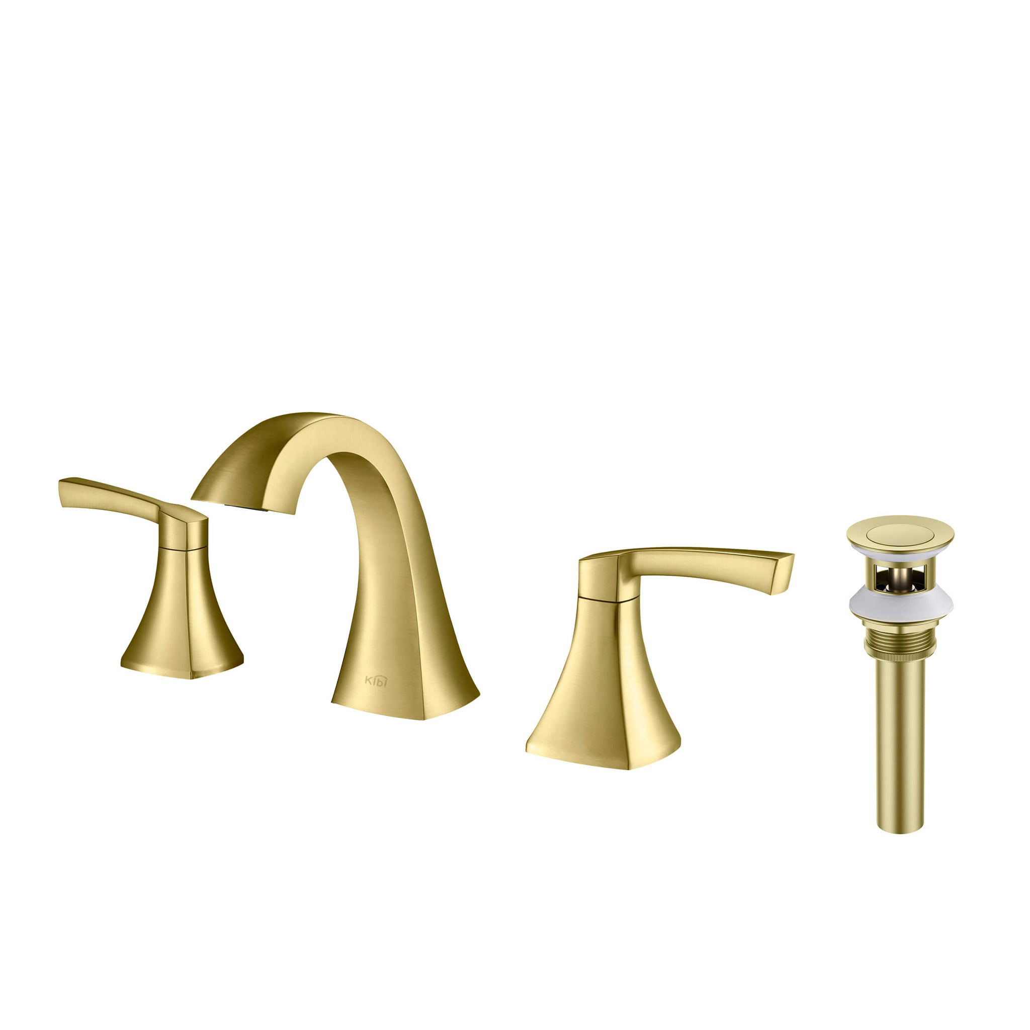 Pyramid II Bathroom Sink 8" Widespread Faucet with Drain Assembly KBF1